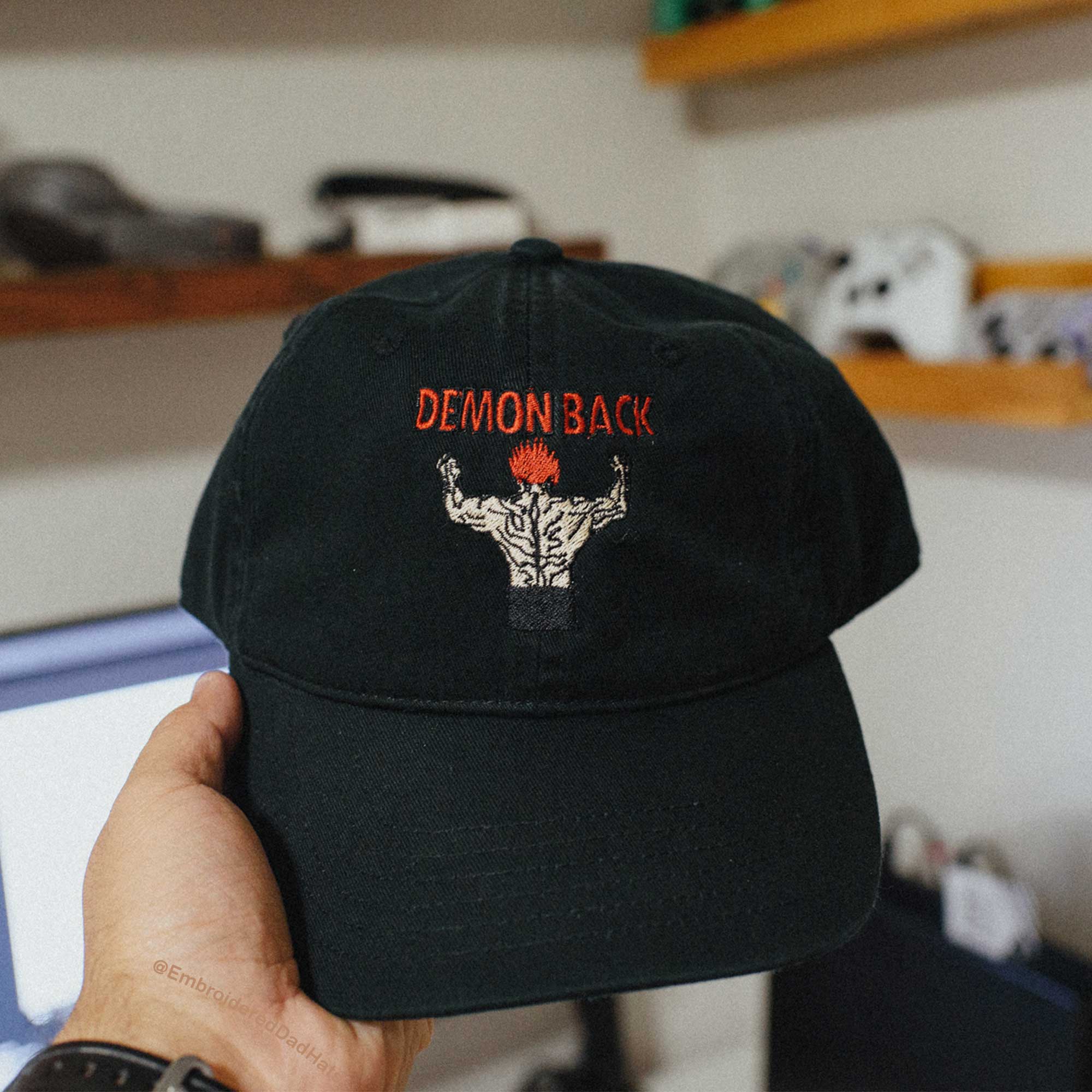 Demon Back Anime Embroidered Hat – Embroidered Dad Hats